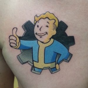 pip-boy-tattoo-from-the-fallout-series - TatuaggiStyle